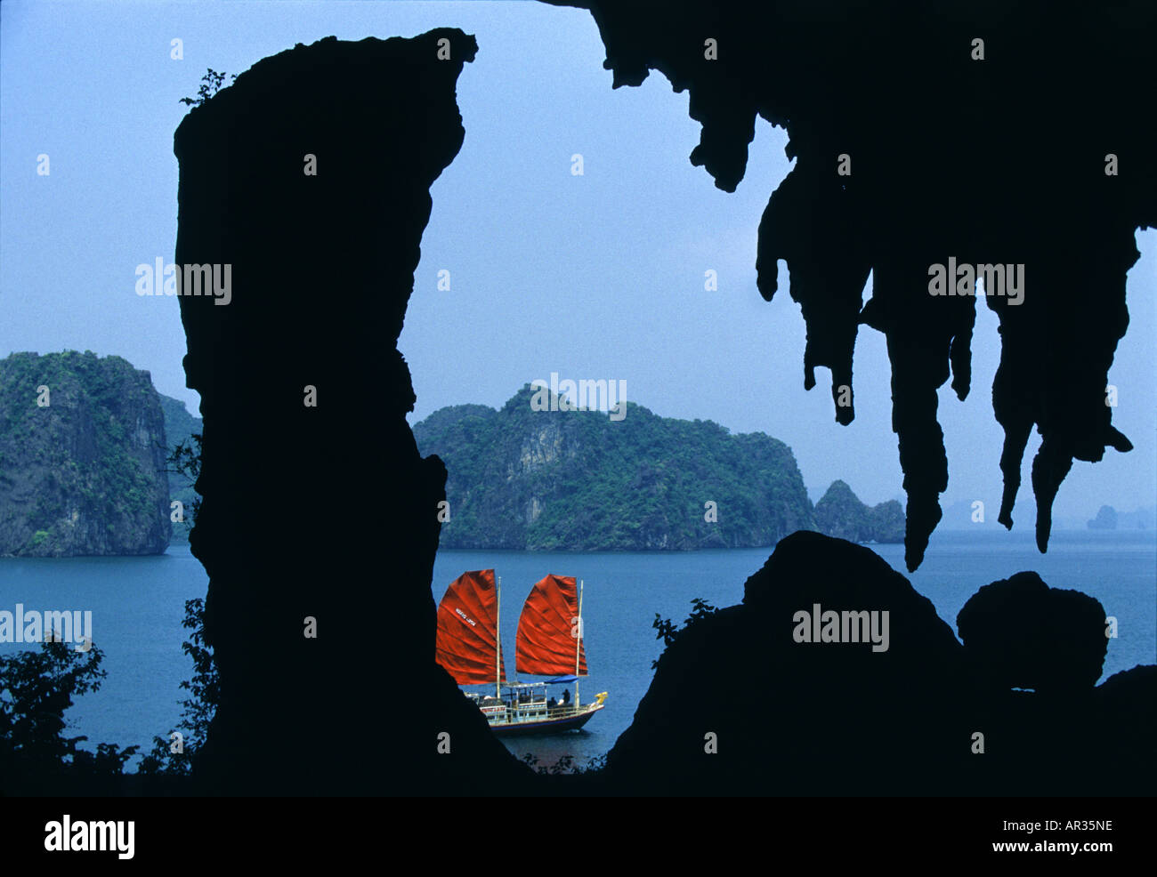 Junk in Halong Bay, Halong Bay, Vietnam Indochina Stock Photo - Alamy
