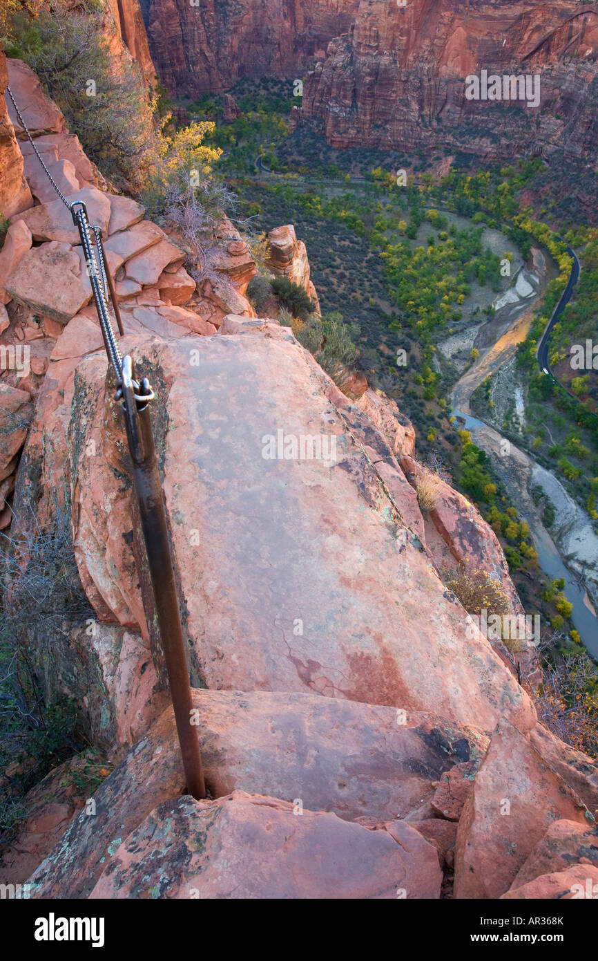 Angels Landing trail Zion National Park Utah Stock Photo - Alamy