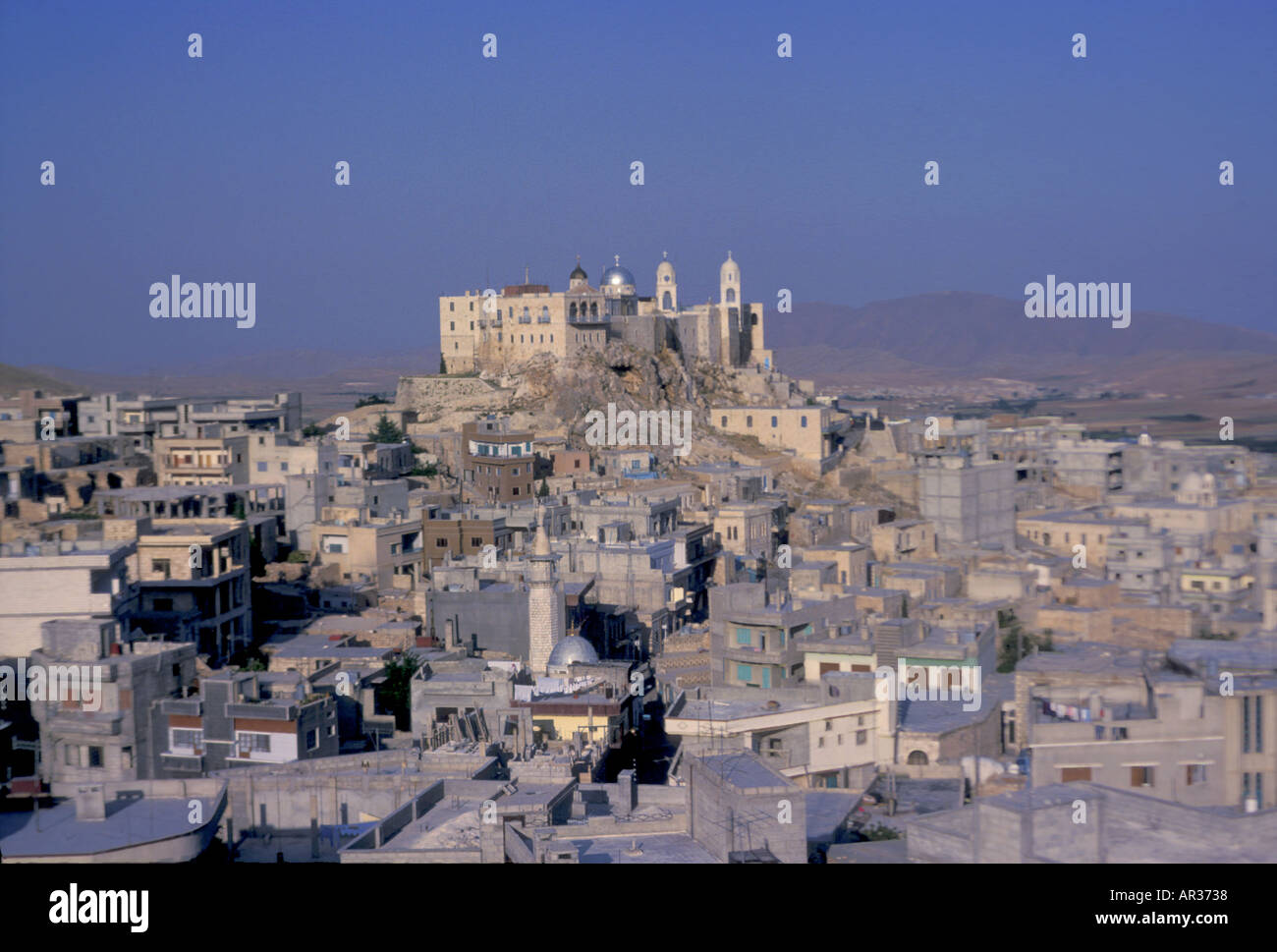 View of Our Lady of Saidnaya Monastery, Greek Orthodox, Syria ...