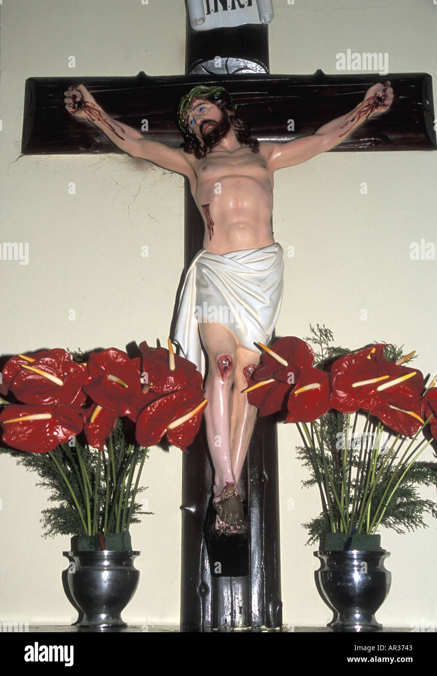 Crucifixion in St Anthony's Catholic Church, Colombo, Sri Lanka Stock ...