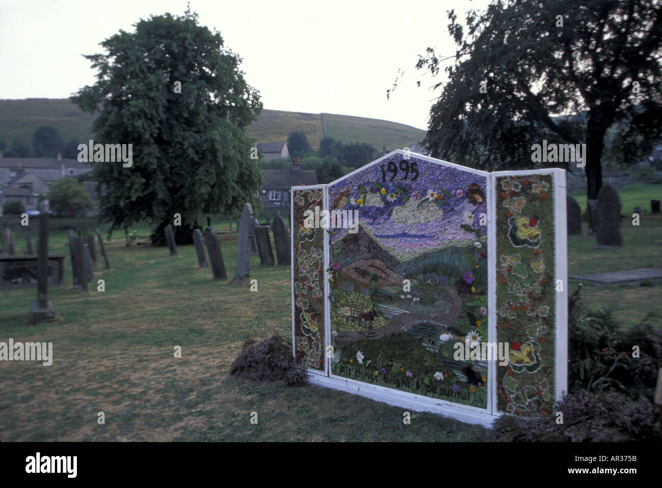 Art of well dressing is an old English tradition Stock Photo - Alamy