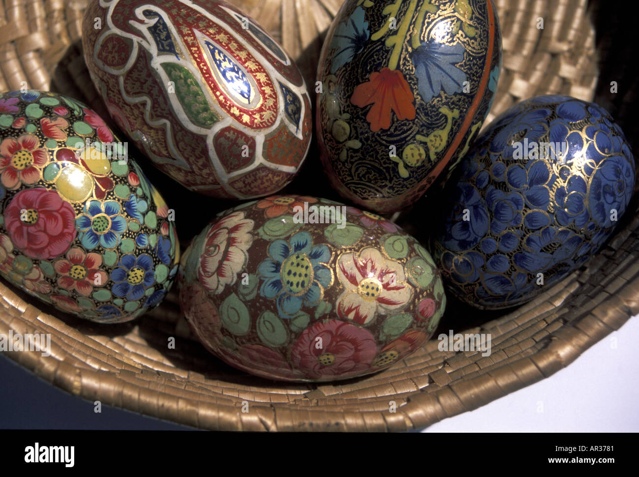 Painted Easter eggs are a tradition in Eastern Europe Stock Photo - Alamy