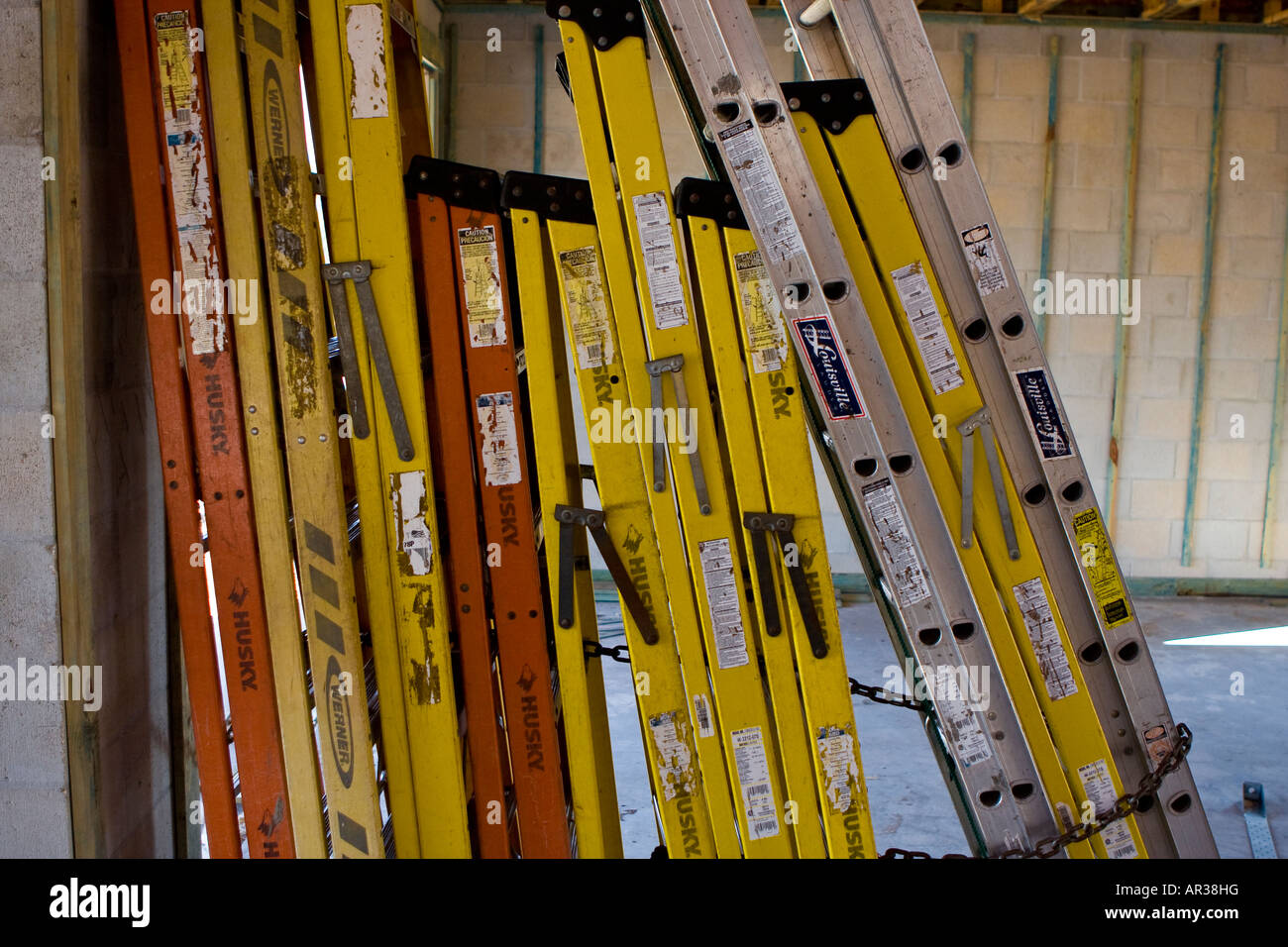 Ladder secured hi-res stock photography and images - Alamy