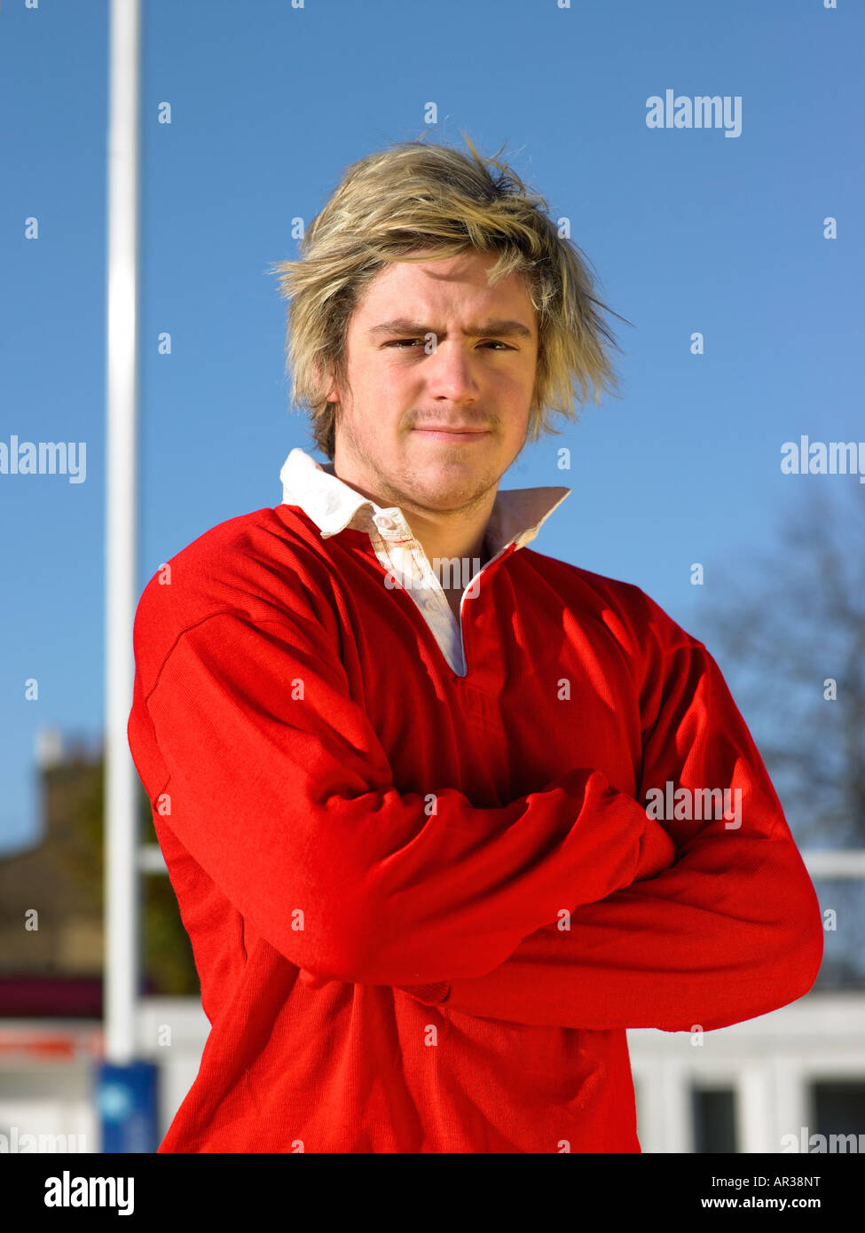 Portrait of a rugby player Stock Photo - Alamy