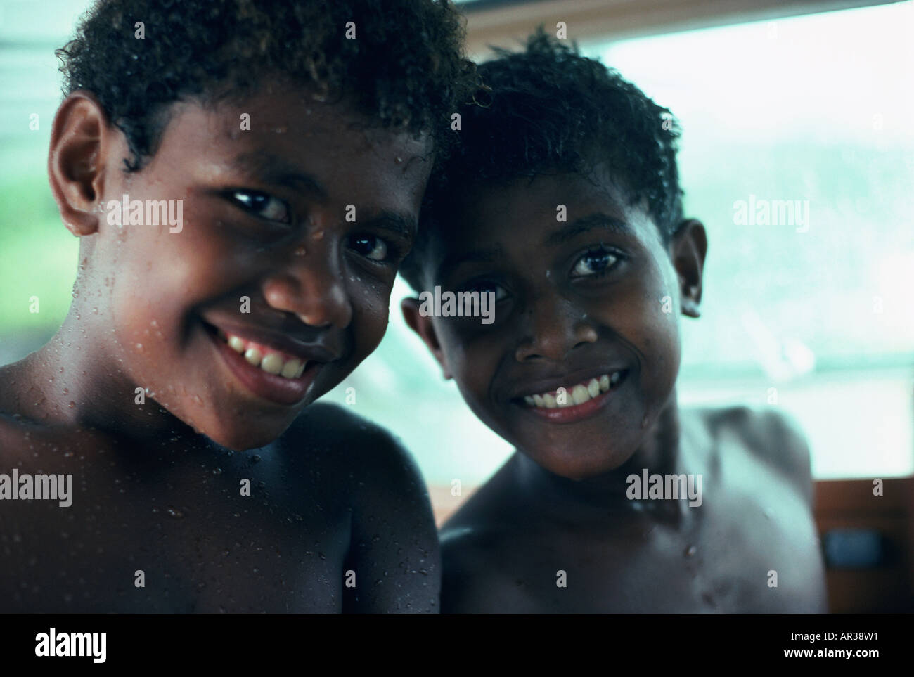 Fijian boys Kadavu Fiji Stock Photo - Alamy