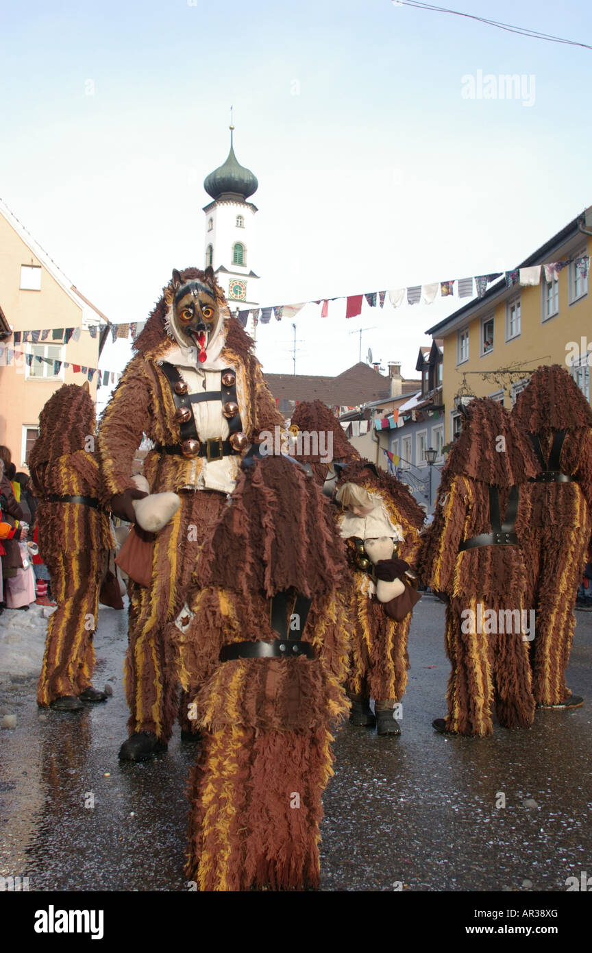 Swabian Alemannic carnival in Isny South Germany Schwäbisch ...