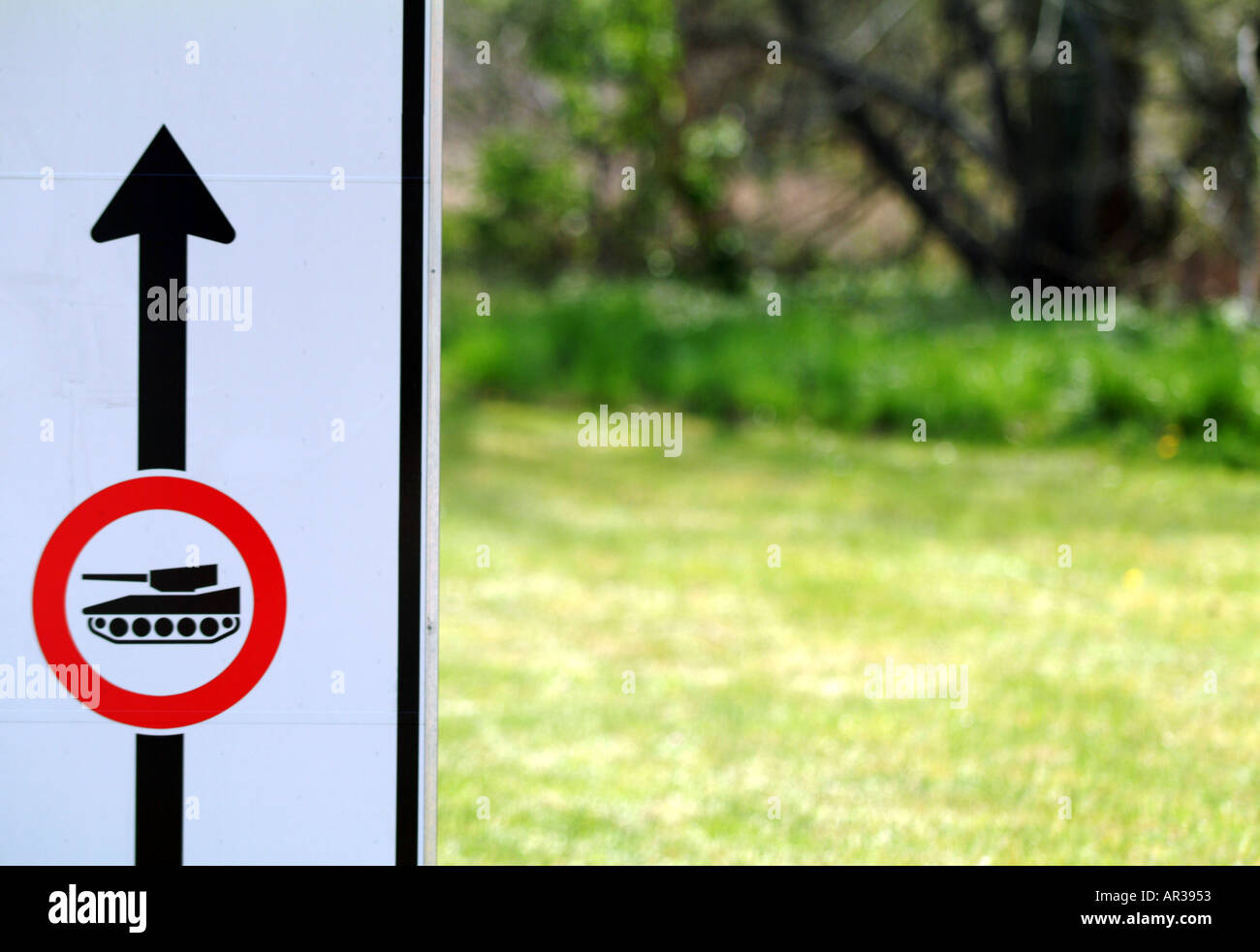 Tank road sign germany hi-res stock photography and images - Alamy