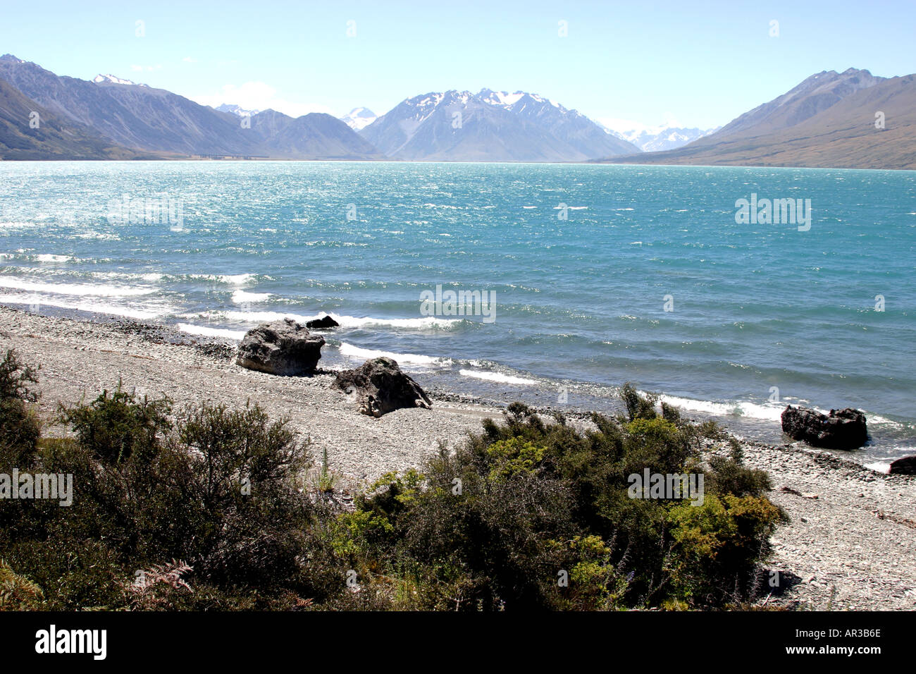 Lake Ohau near Twizel South Island New Zealand Stock Photo - Alamy