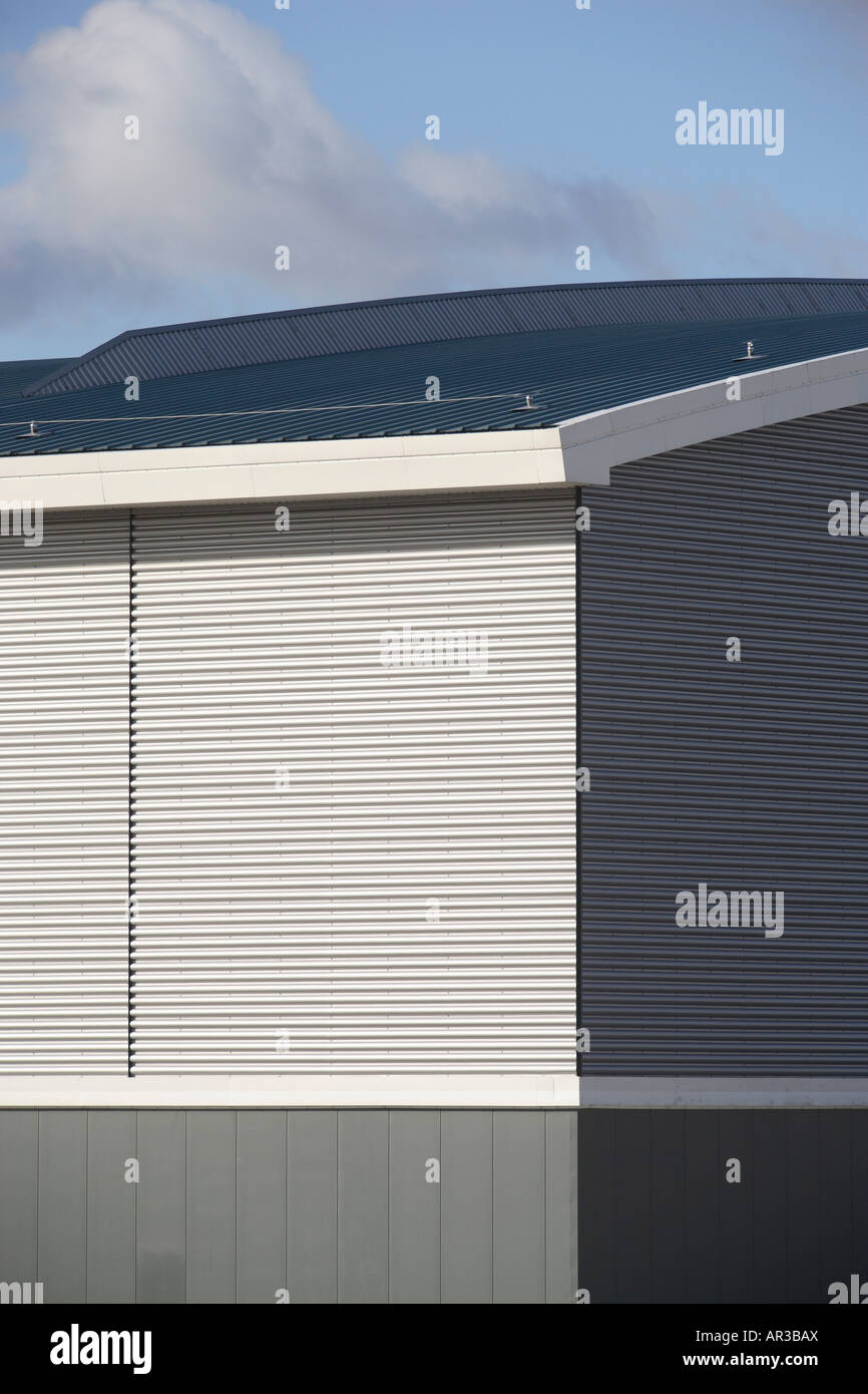 A side view of a brand new large distribution warehouse in the South ...