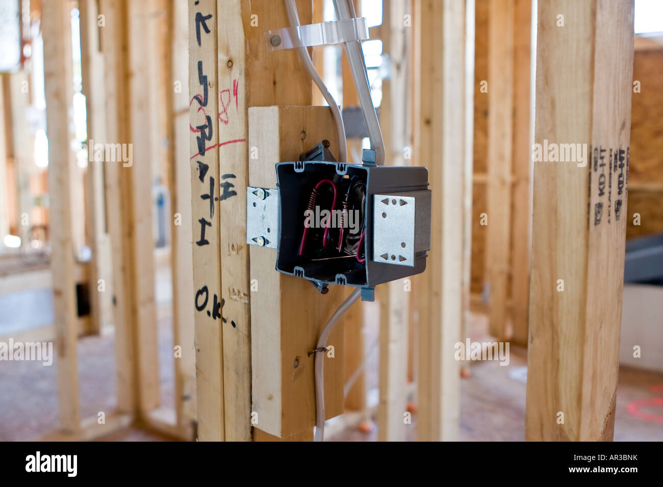Electrical Box Installation Stock Photo - Alamy