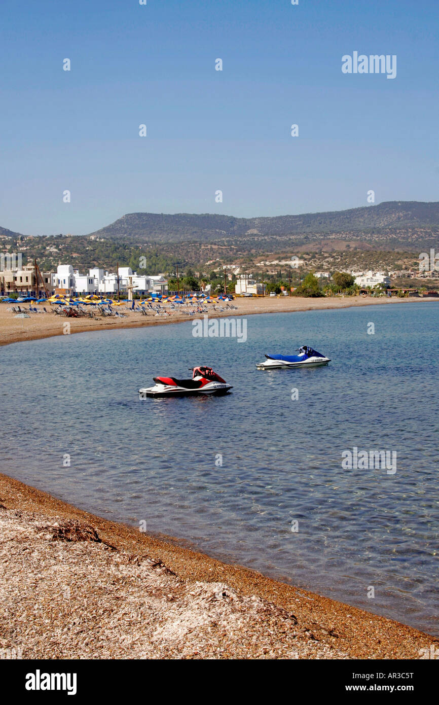 LATSI BEACH CYPRUS WHICH IS ALSO KNOWN AS LATCHI or LAKKI Stock Photo ...