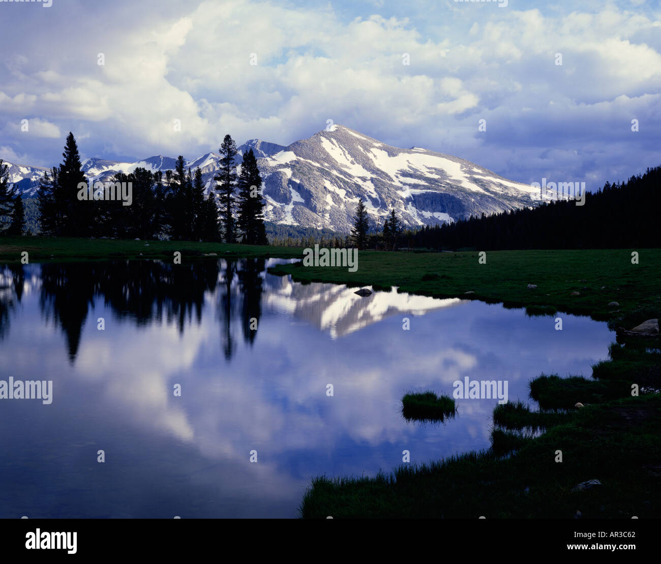 lake and mountains Yosemite National Park California USA Stock Photo ...