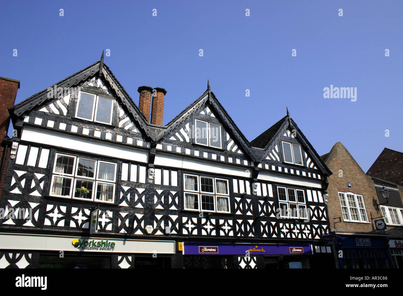Tudor Style Buildings Nantwich Stock Photo - Alamy
