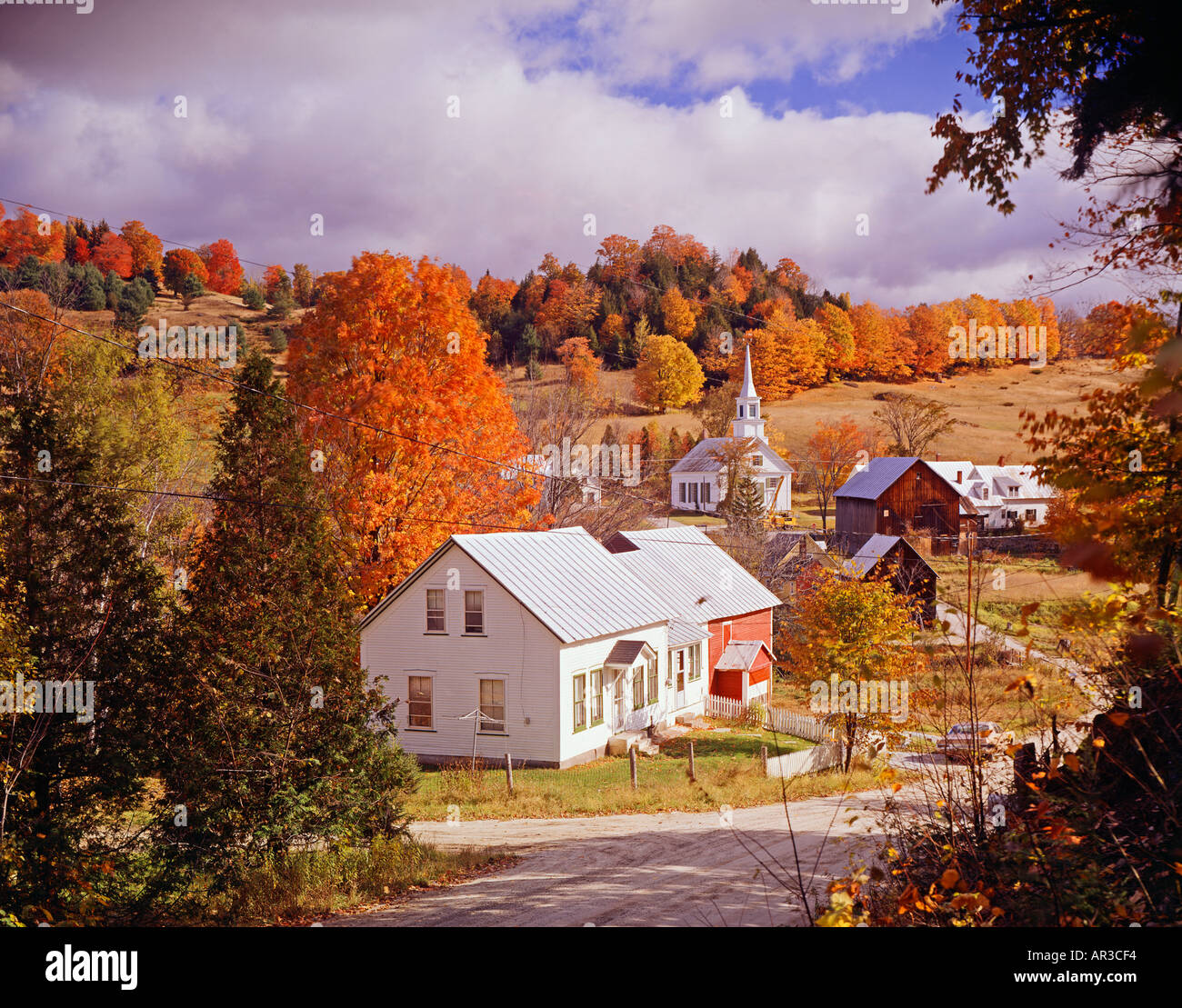 village of Waits River Vermont USA Fall foliage Stock Photo - Alamy