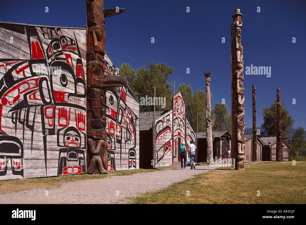 Longhouses, Ksan Village, near Hazelton Brit. Columbia, Canada Stock ...