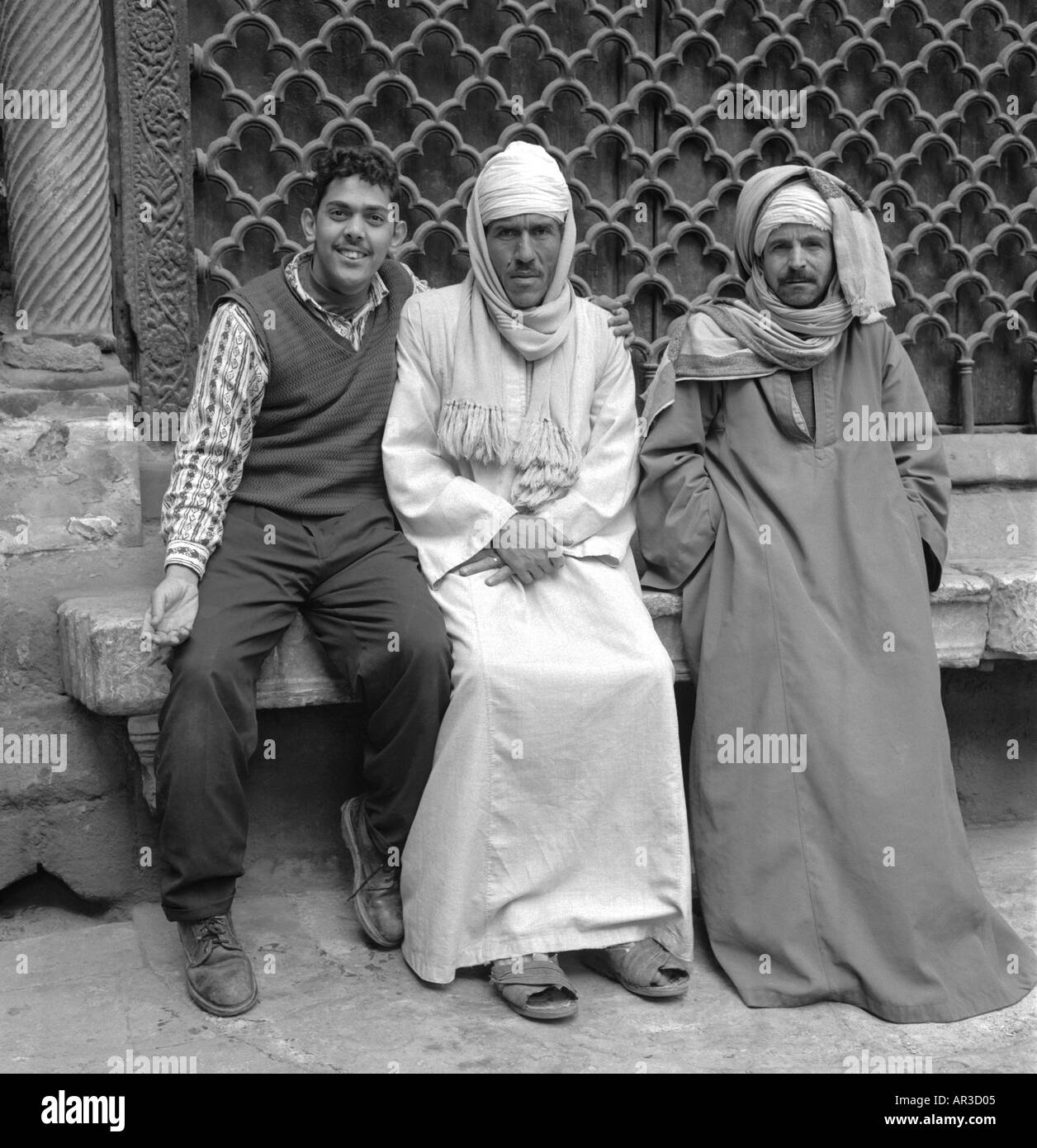 three men in a Kairo market Stock Photo - Alamy