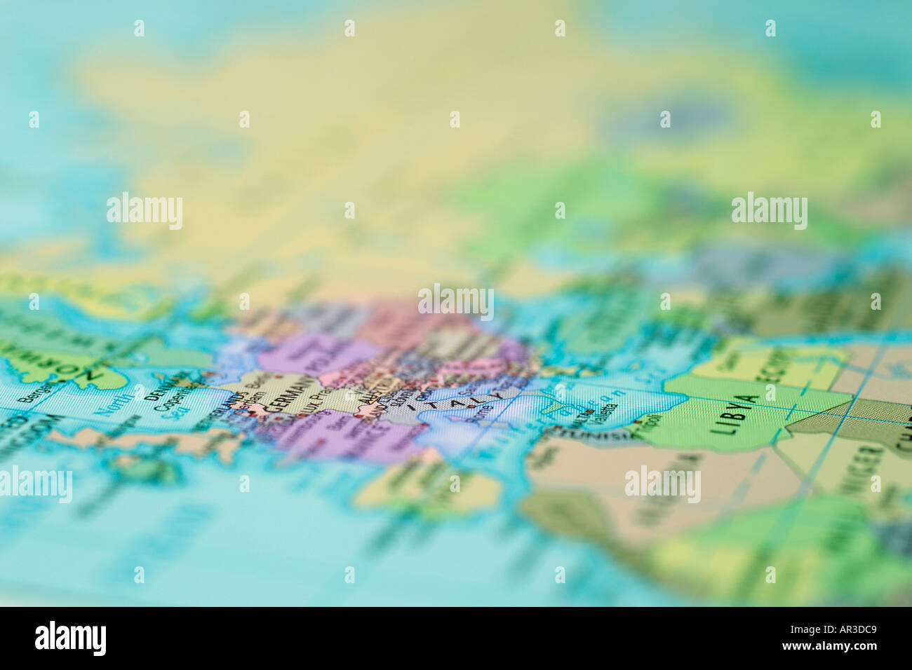 Europe in World Map Stock Photo - Alamy