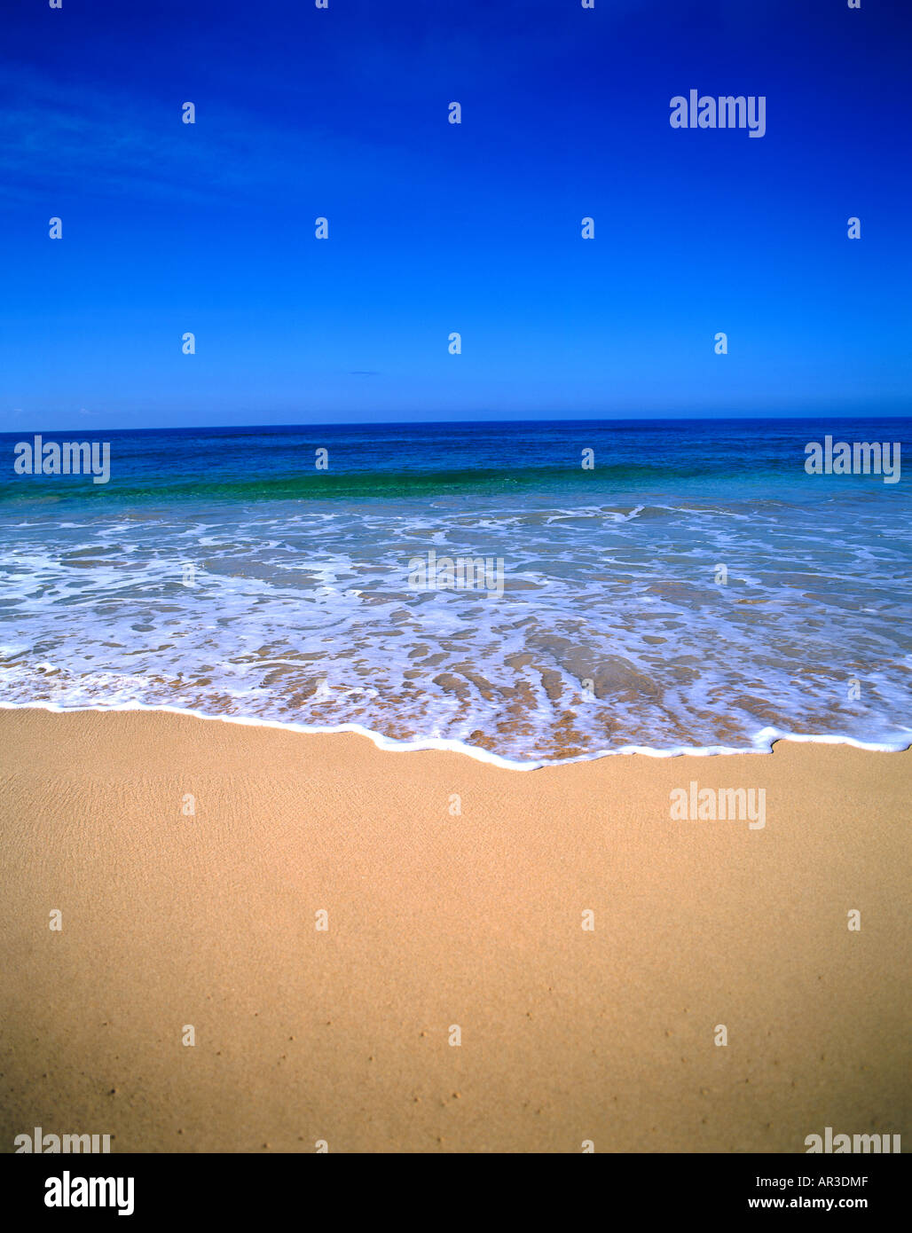 Blue ocean sand water Stock Photo - Alamy