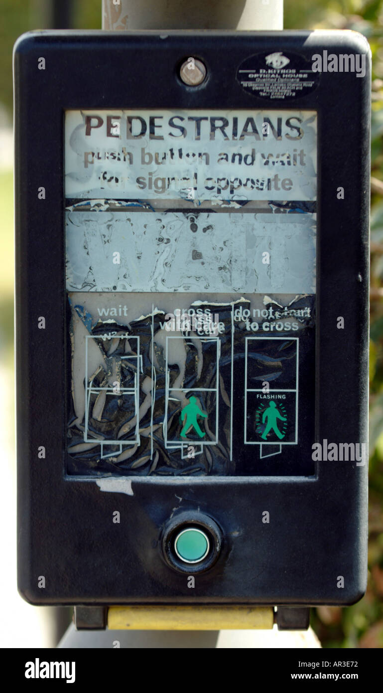 Pelican crossing button hi-res stock photography and images - Alamy