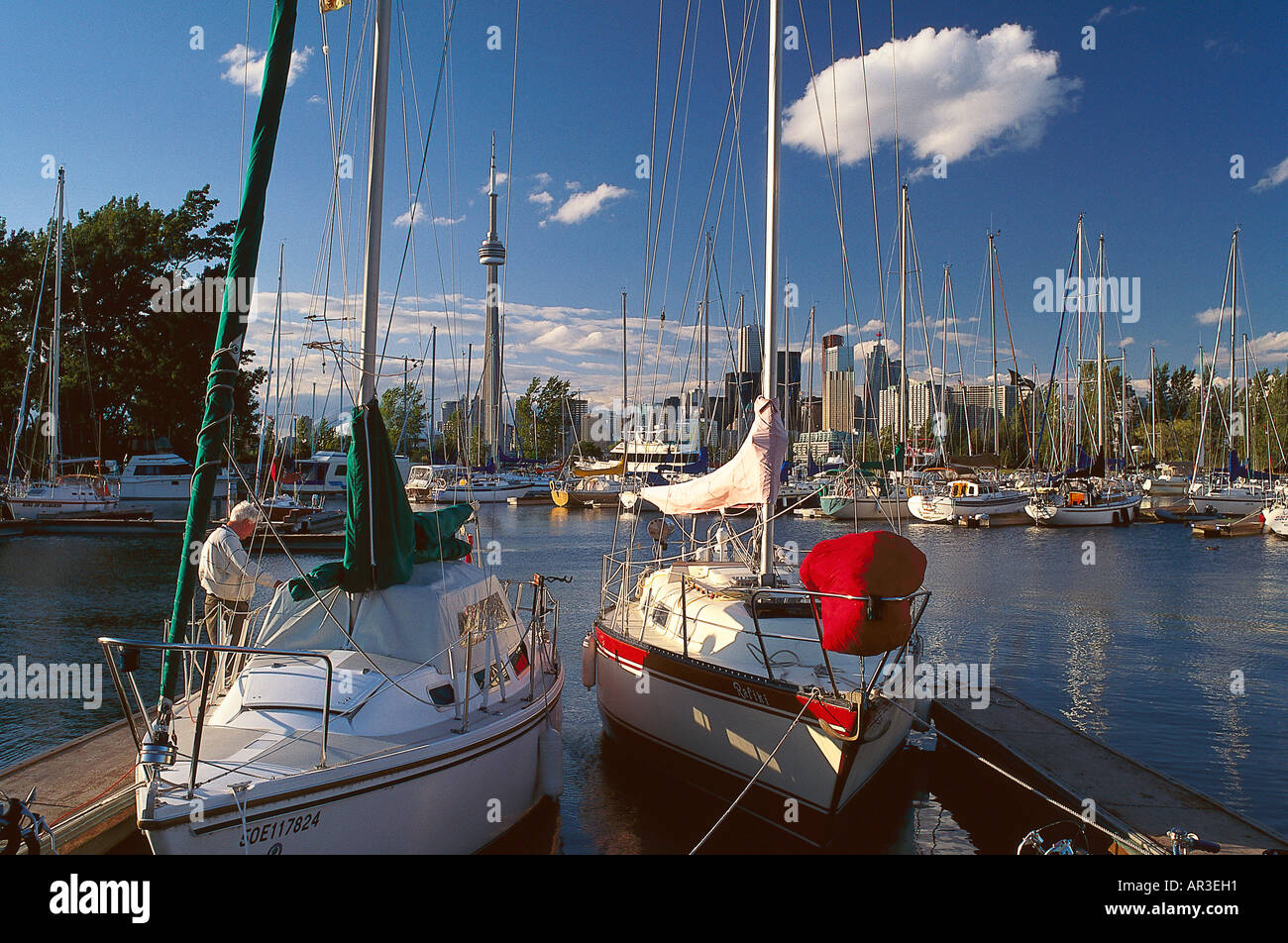 Marina, Toronto Island, Toronto, Ontario Canada Stock Photo - Alamy