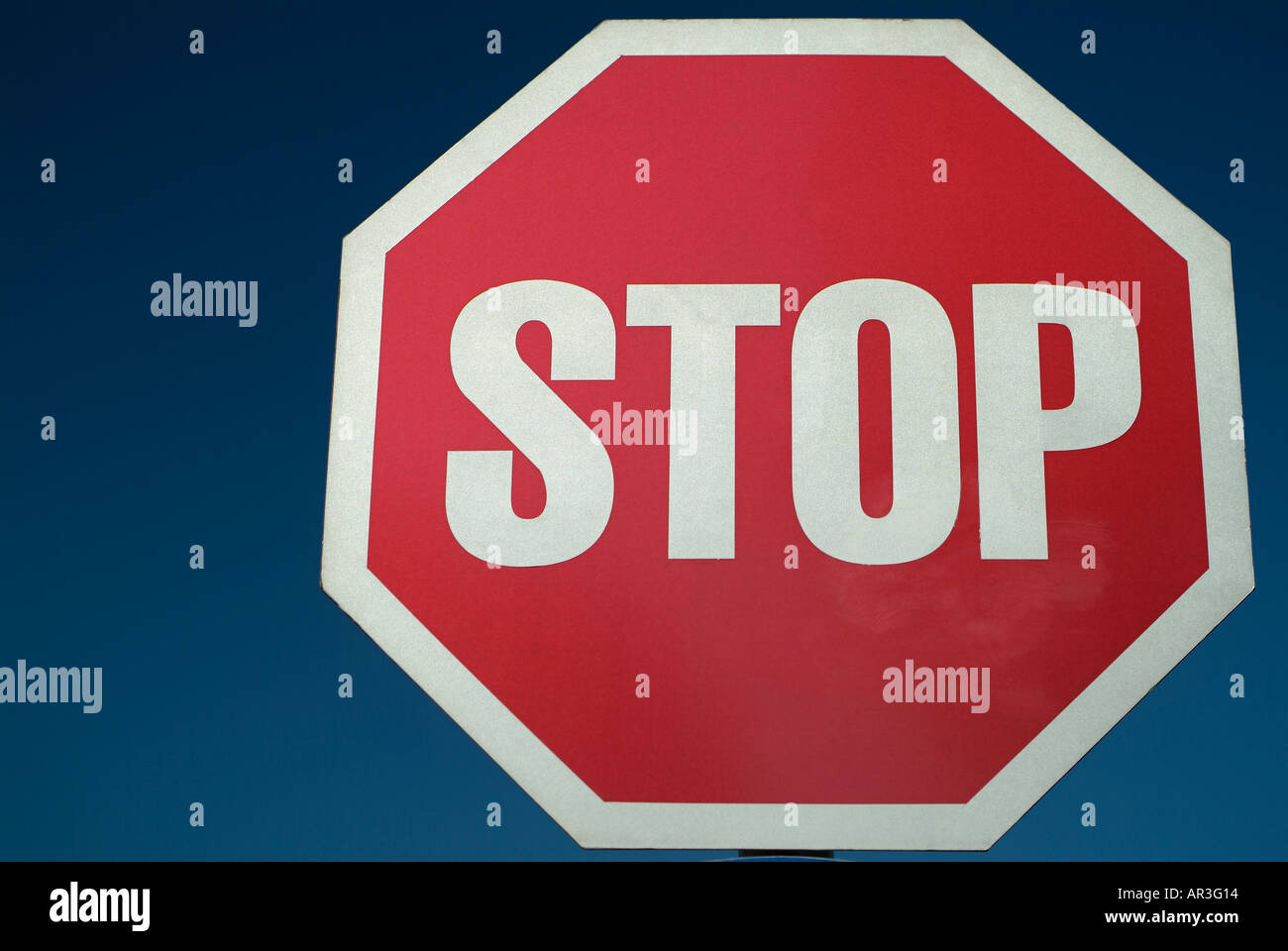 Stop Sign, Close Up Stock Photo - Alamy