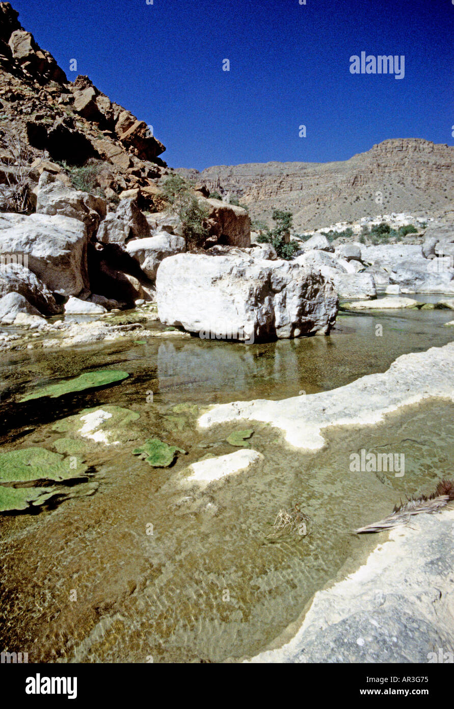 Rock Pool In Budhah In Sharqiya In Oman Stock Photo - Alamy