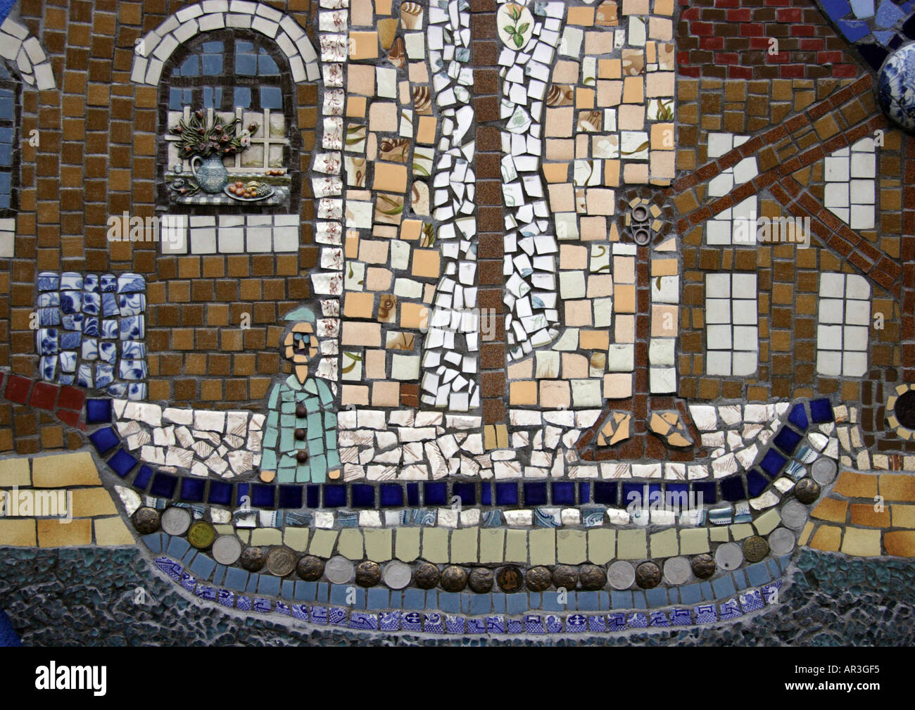 Community art project mosaic picture Stock Photo - Alamy