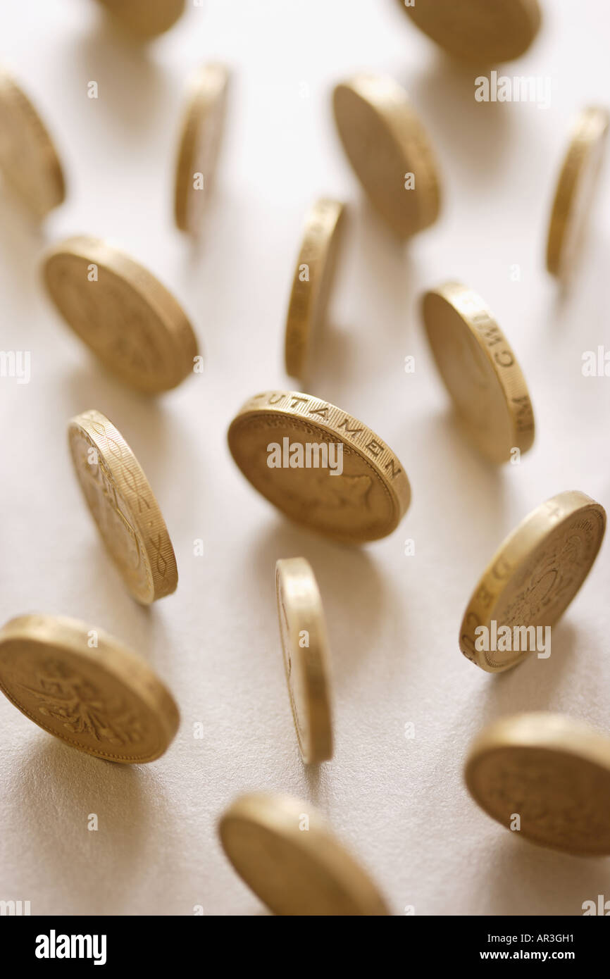 Coins standing on edge hi-res stock photography and images - Alamy