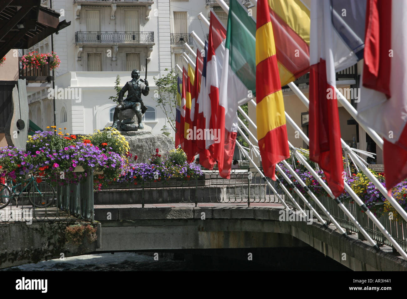 Statue of Michel Gabriel Paccard Chamonix France Stock Photo - Alamy