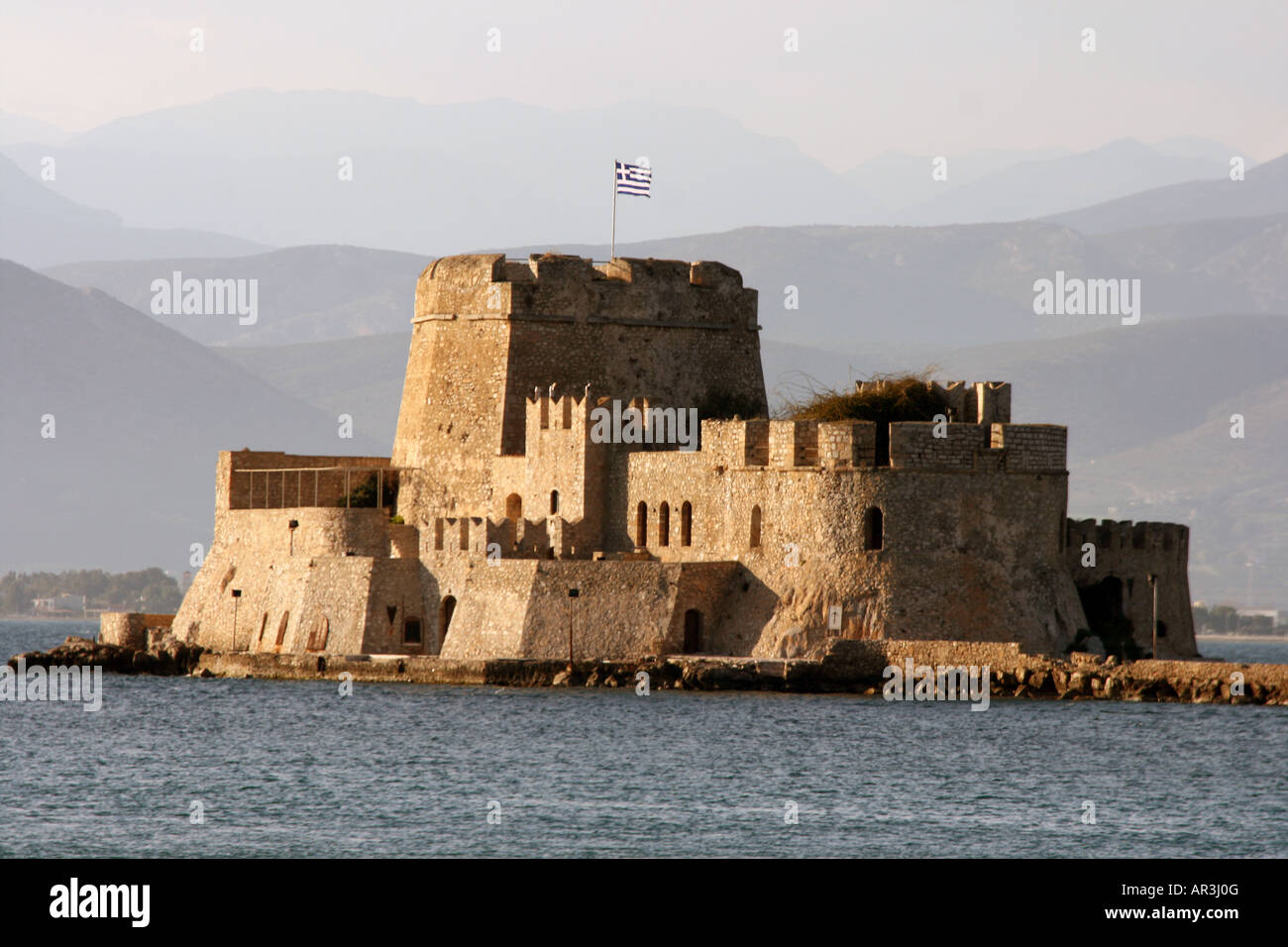 bourtzi sea castle at nafplio peloponnese landmarks of greece Stock ...