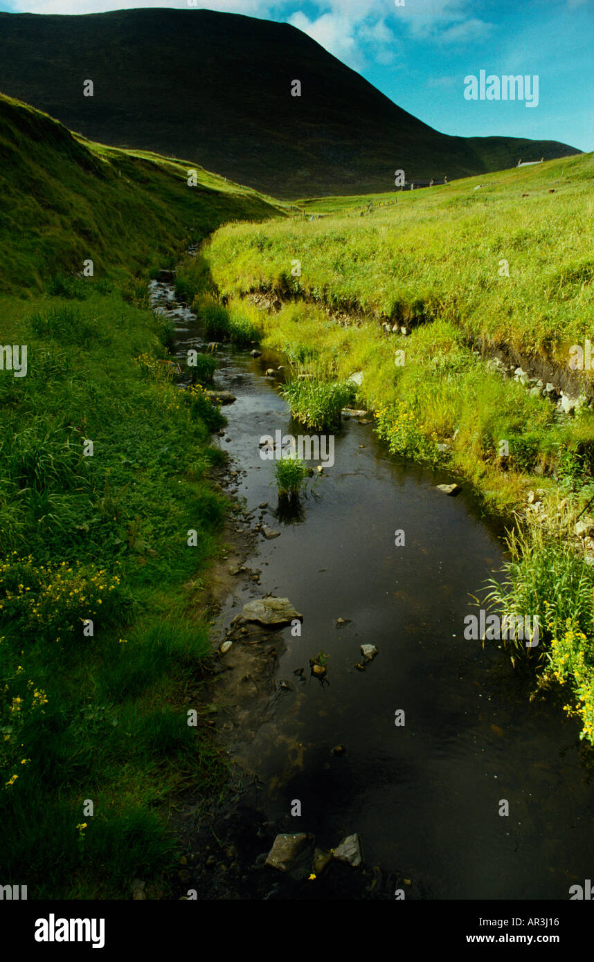 Foula Shetlands Scotland Landscape Ham Voe Stream Stock Photo - Alamy