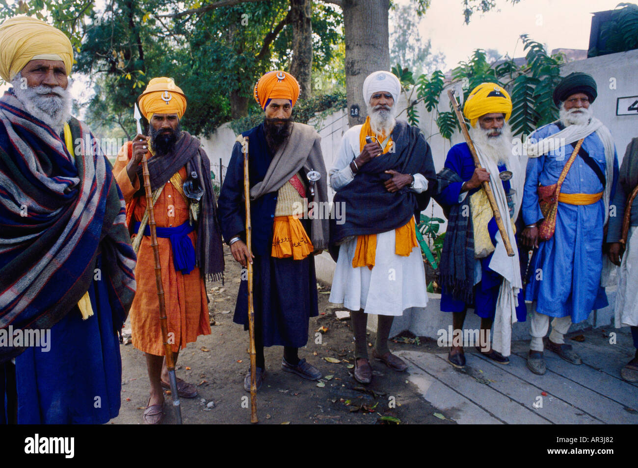 Amritsar India Nihangs Foraging Party Stock Photo - Alamy