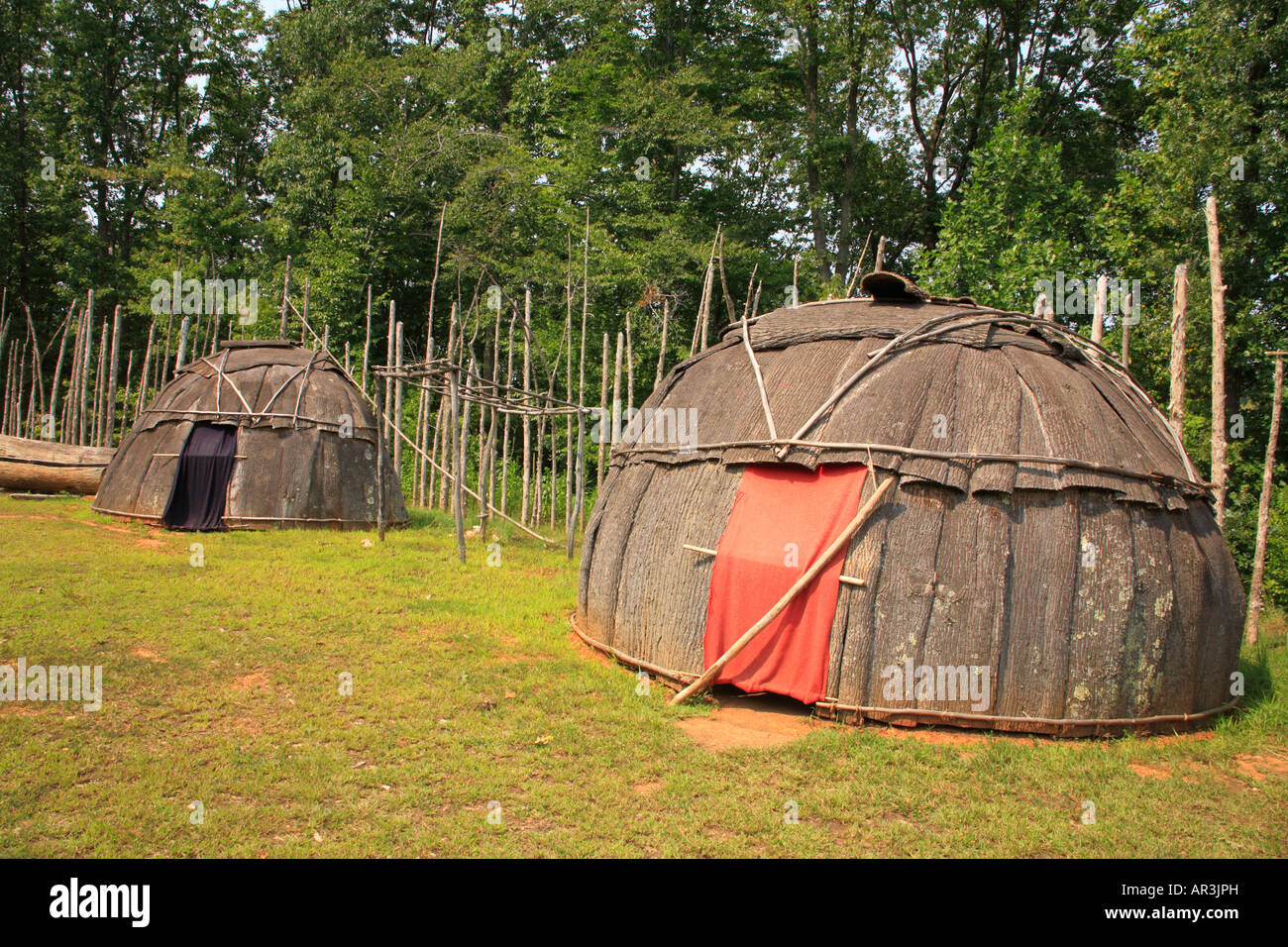 1600's Native American Settlement, Virginia’s Explore Park, Blue Ridge ...
