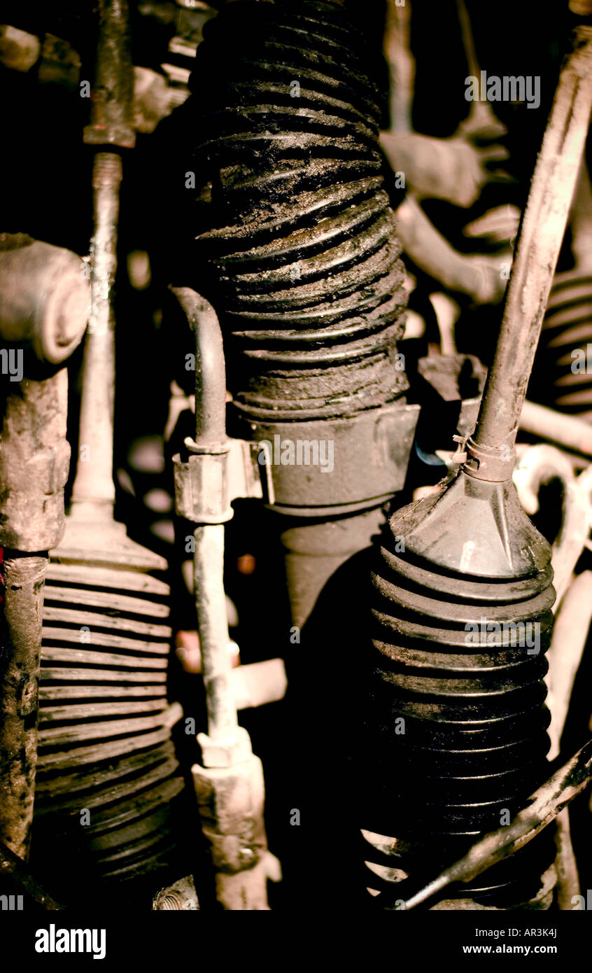 Shane s scrapyard in Dun Laoghaire Co Dublin Grease on rubber Stock ...