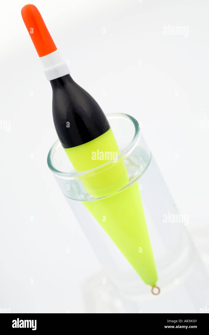Fishing float in a test tube Stock Photo - Alamy