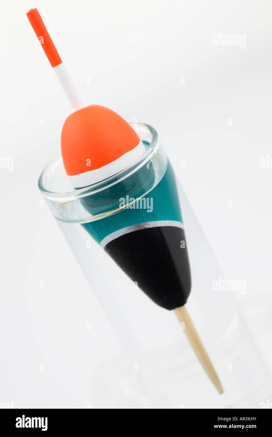 Fishing float in a test tube Stock Photo - Alamy