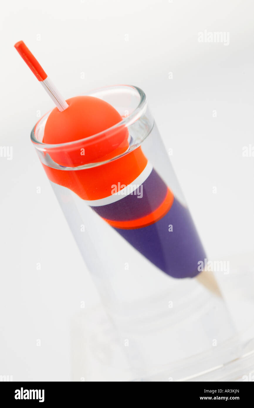 Fishing float in a test tube Stock Photo - Alamy