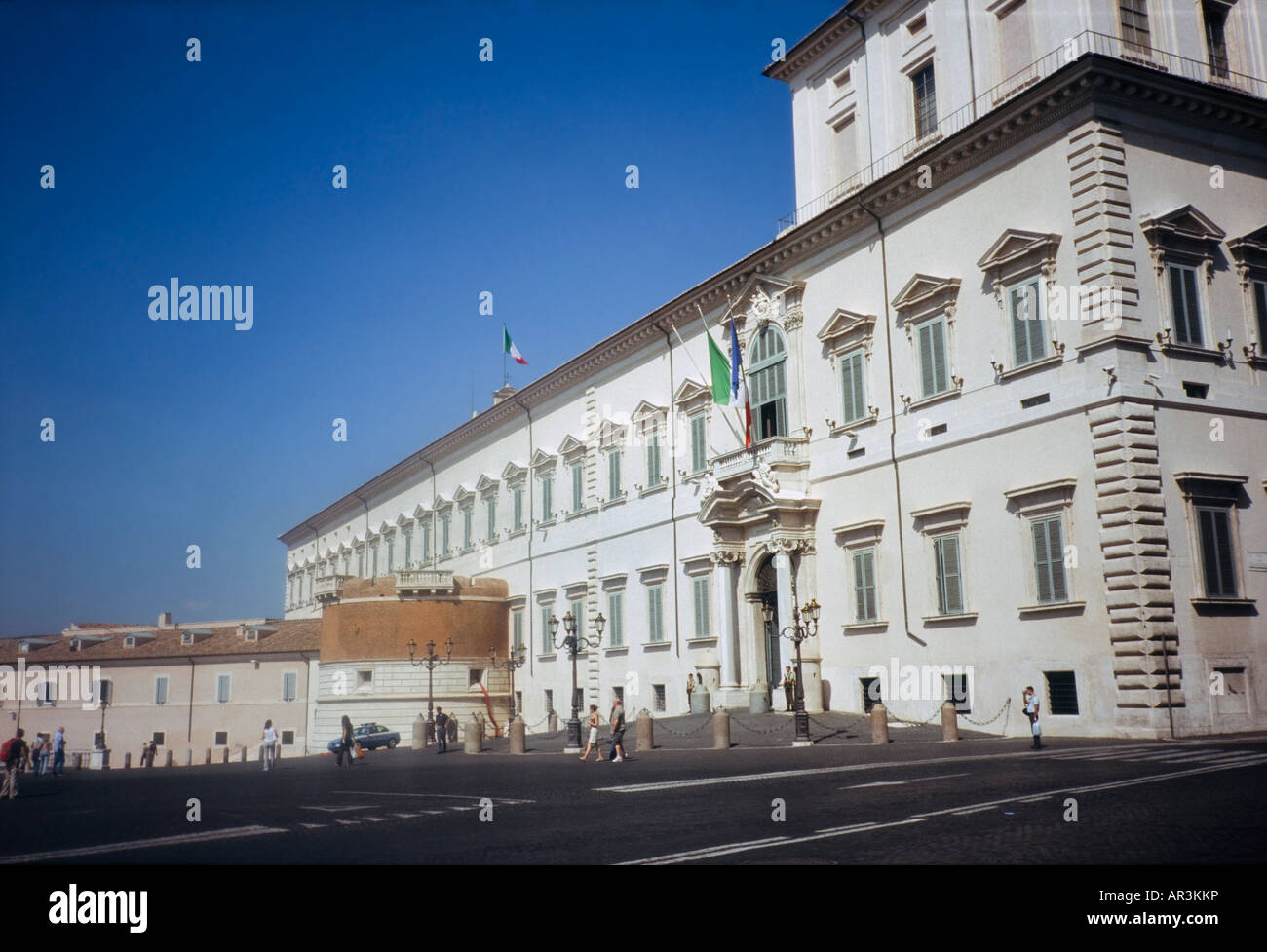 Palazzo del Quirinale, official residence of the Italian President, in ...