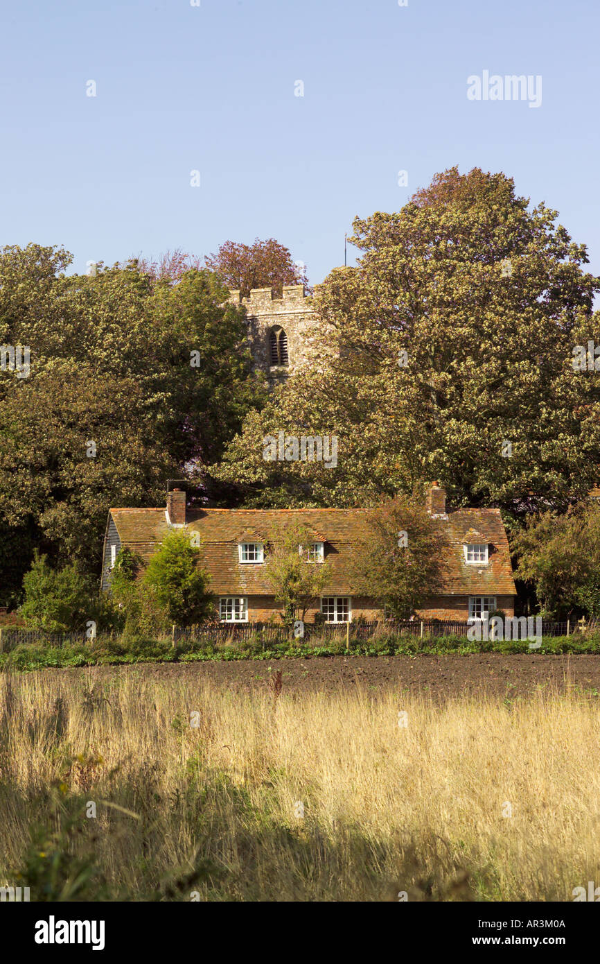St Dunstan church Snargate Romney Marsh Kent UK Stock Photo - Alamy