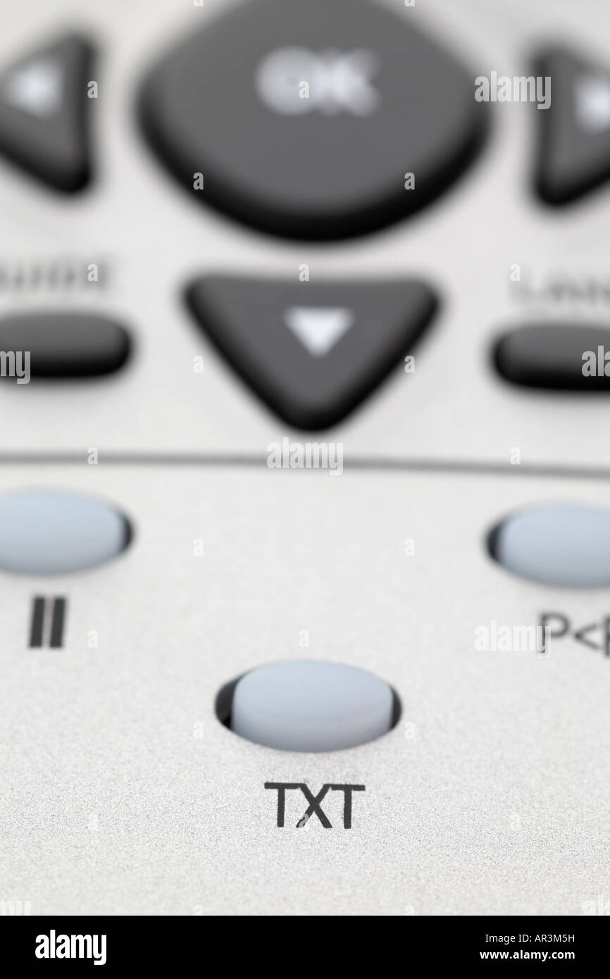 Remote control detail Stock Photo - Alamy