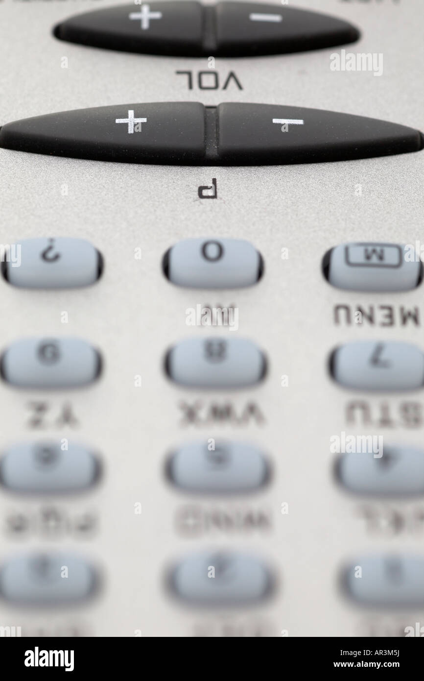 Remote control detail Stock Photo - Alamy