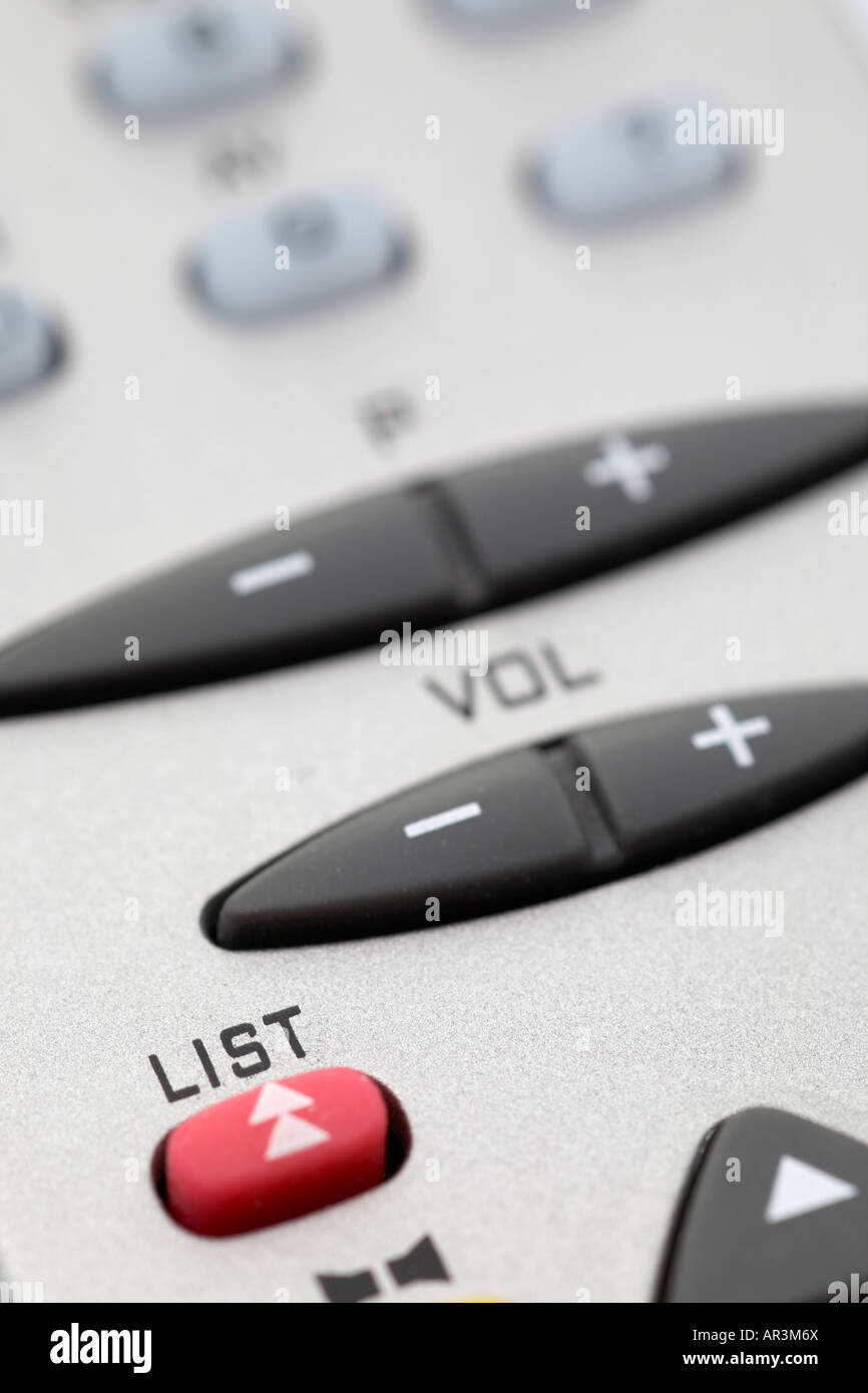 Remote control detail Stock Photo - Alamy