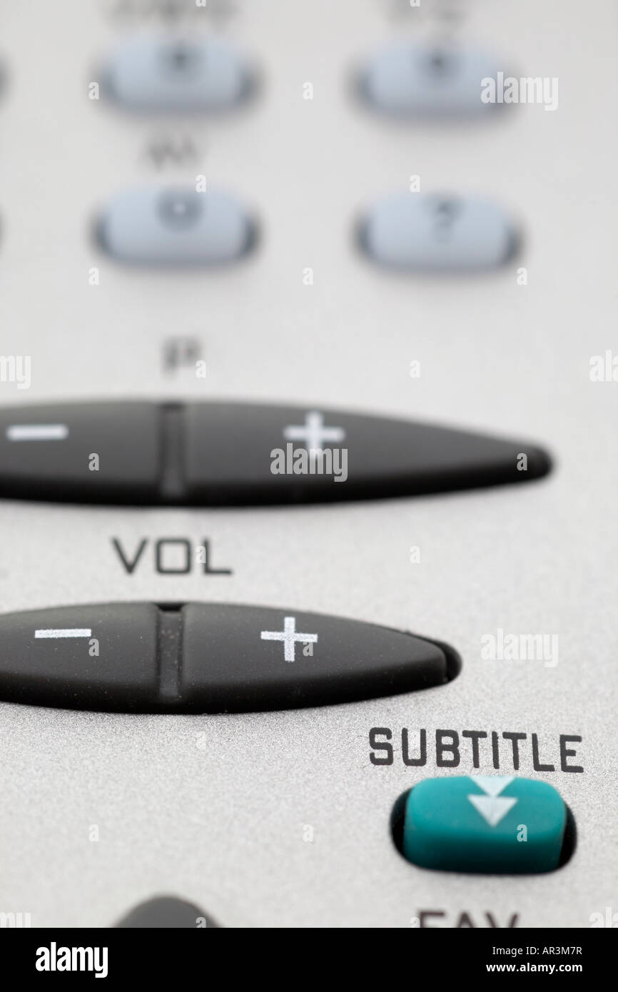 Remote control detail Stock Photo - Alamy