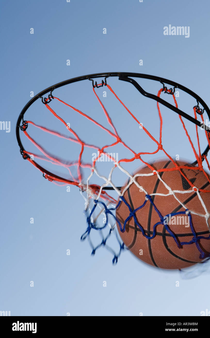 basketball going through the hoop Stock Photo - Alamy