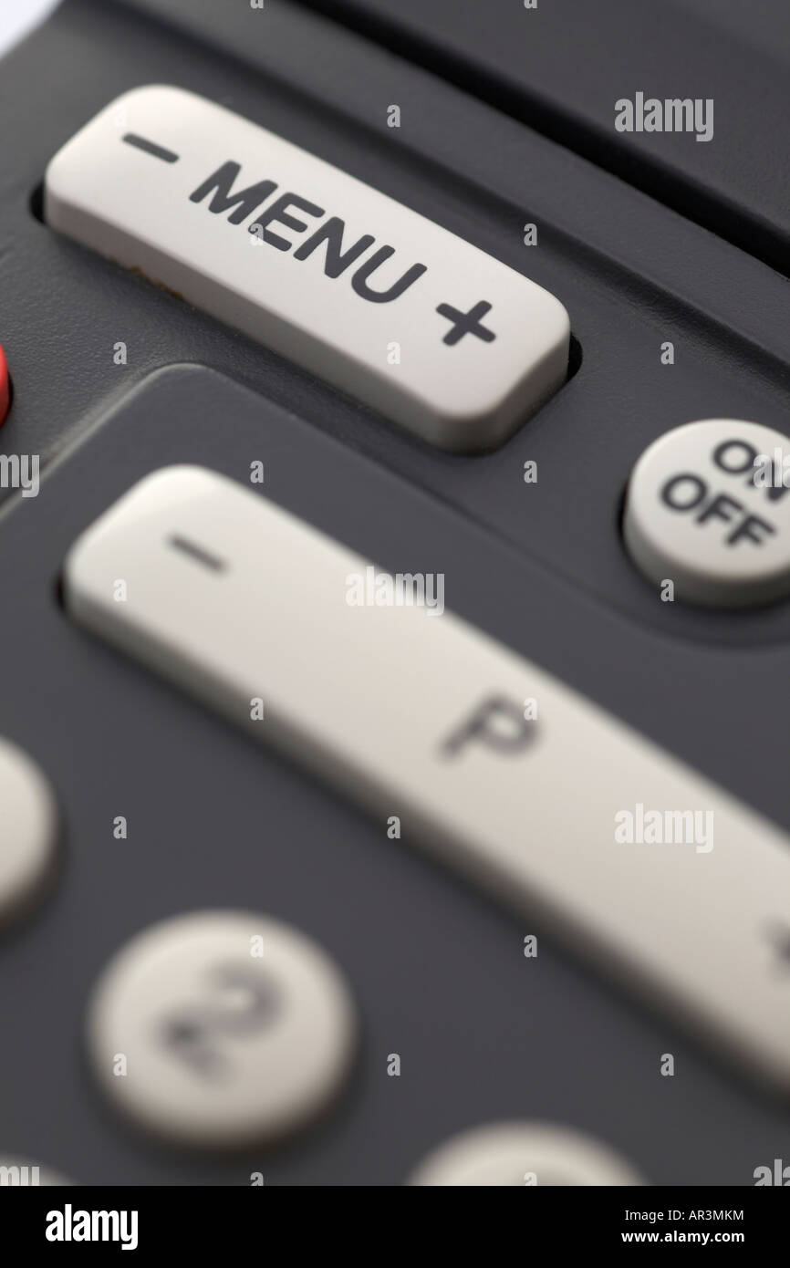 Remote control detail Stock Photo - Alamy