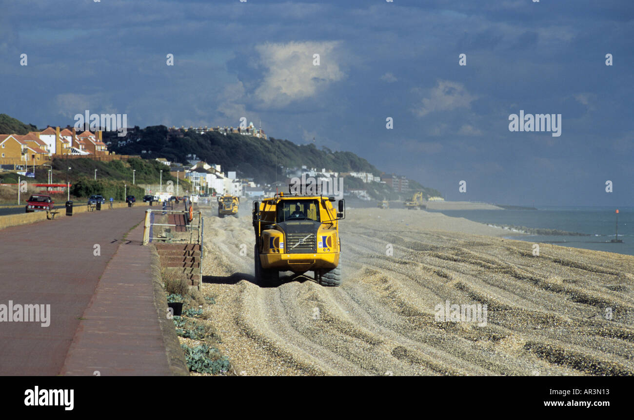 Beach management, Hythe, Kent, UK Stock Photo - Alamy