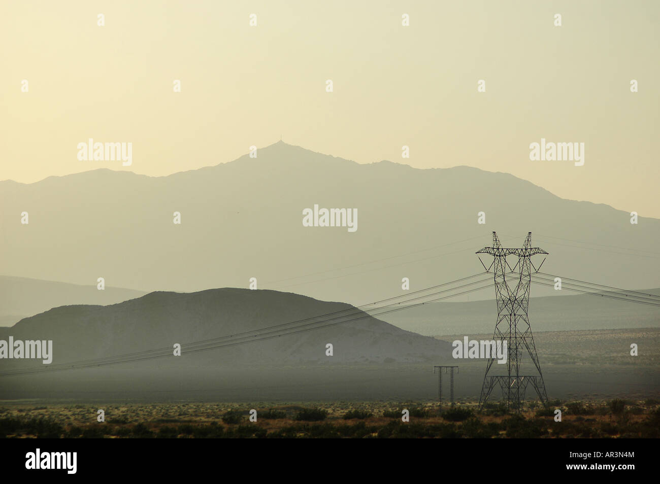 pylon in western united states landscape Stock Photo - Alamy