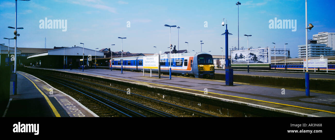 Clapham Junction Station Trains at Platforms Stock Photo - Alamy