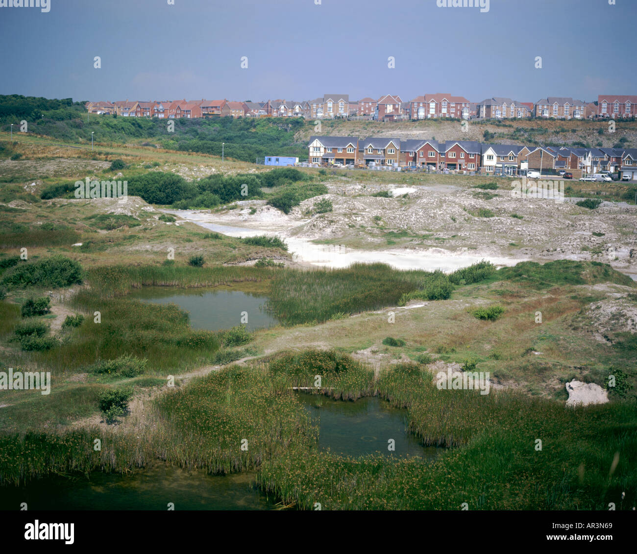 new housing estate in disused quarry rhoose vale of glamorgan south ...