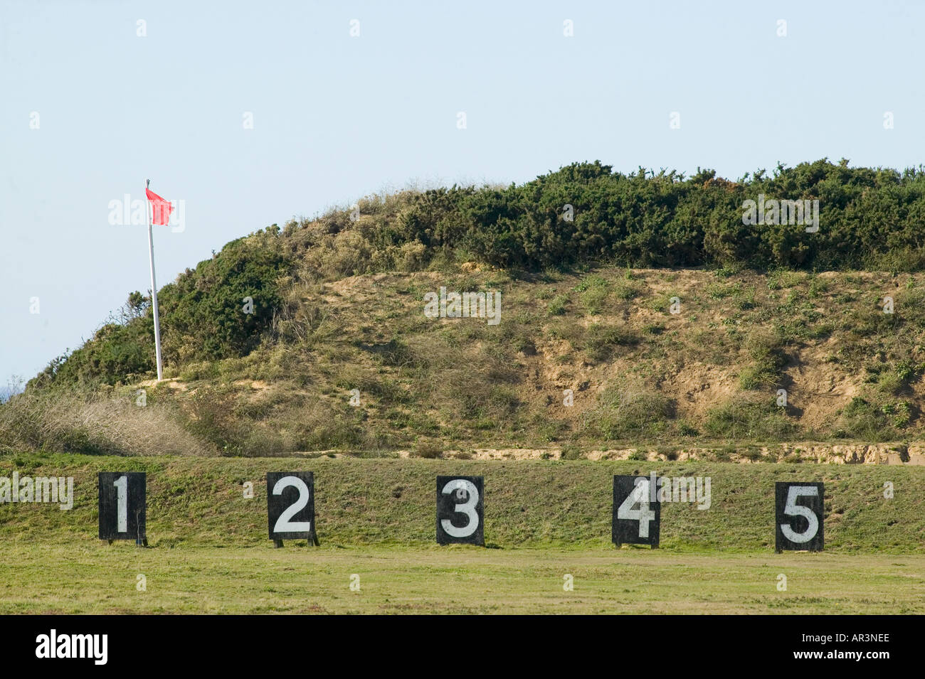 Crabbe firing range Jersey Channel Islands Stock Photo - Alamy